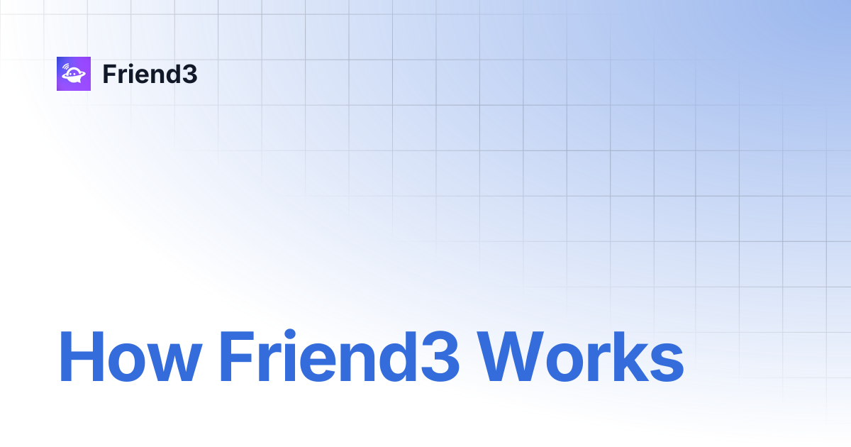 How Friend3 Works | Friend3